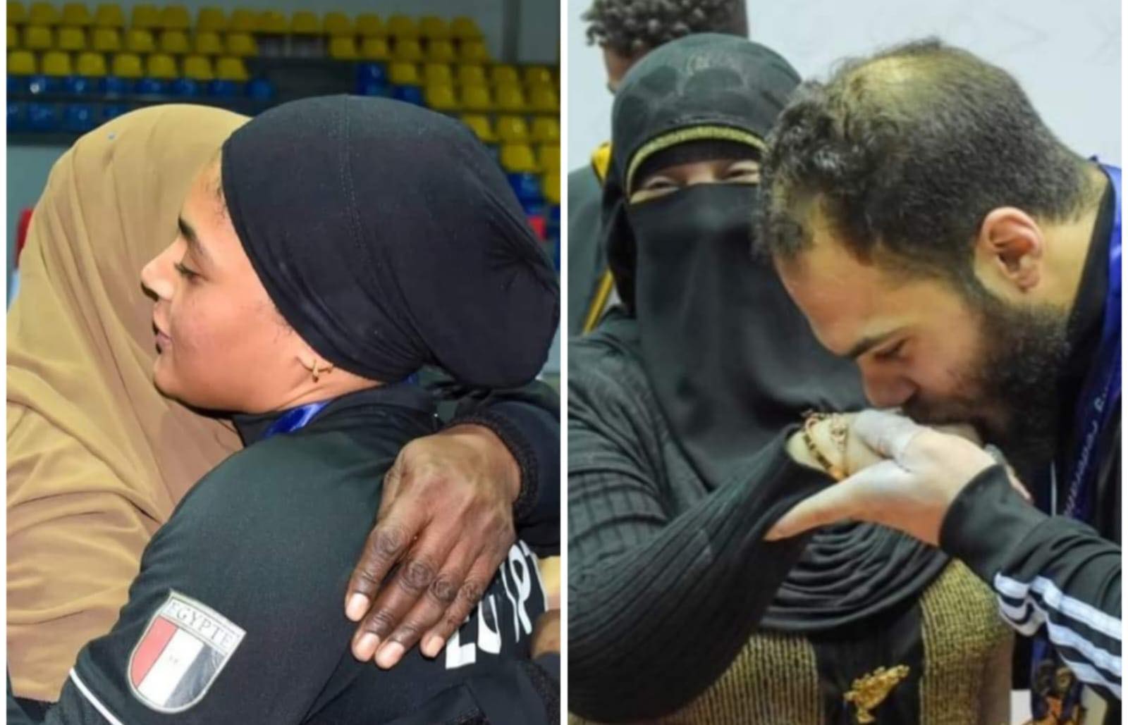 صور| رضا الأم.. سر نجاح أبطال الألعاب الفردية - kasnews - كاس نيوز