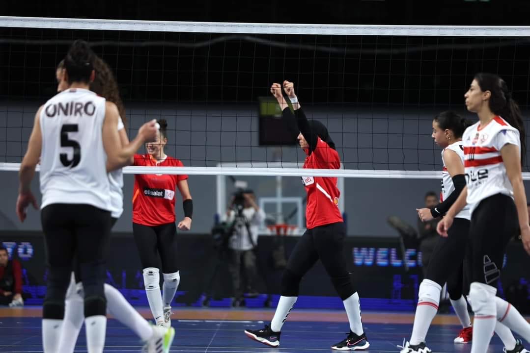 سيدات الأهلي يتوجن بلقب دوري الطائرة على حساب الزمالك - kasnews - كاس نيوز