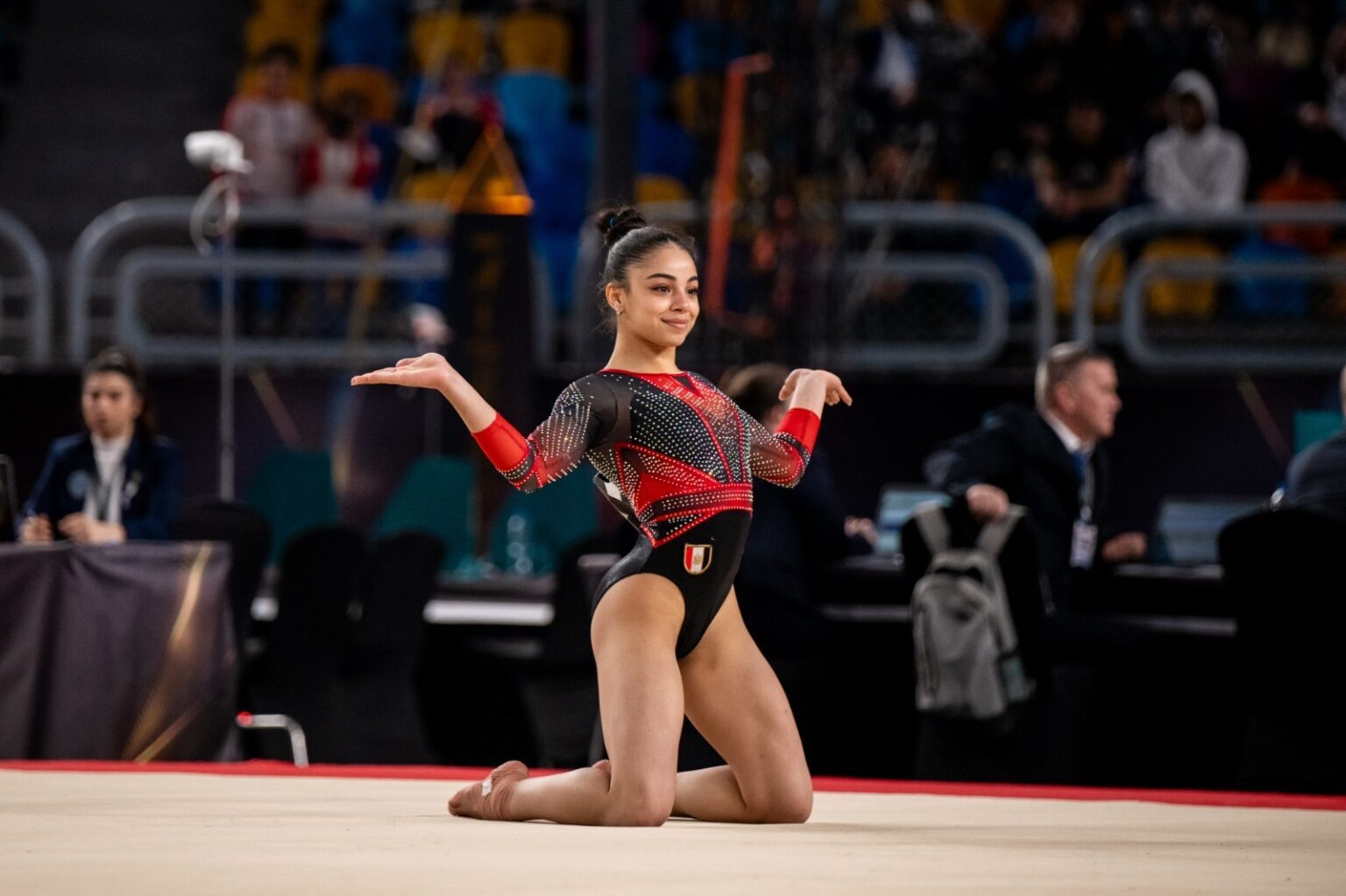 جني محمود تتأهل إلى نهائيات كأس العالم للجمباز الفني الدوحة 2024 - kasnews - كاس نيوز