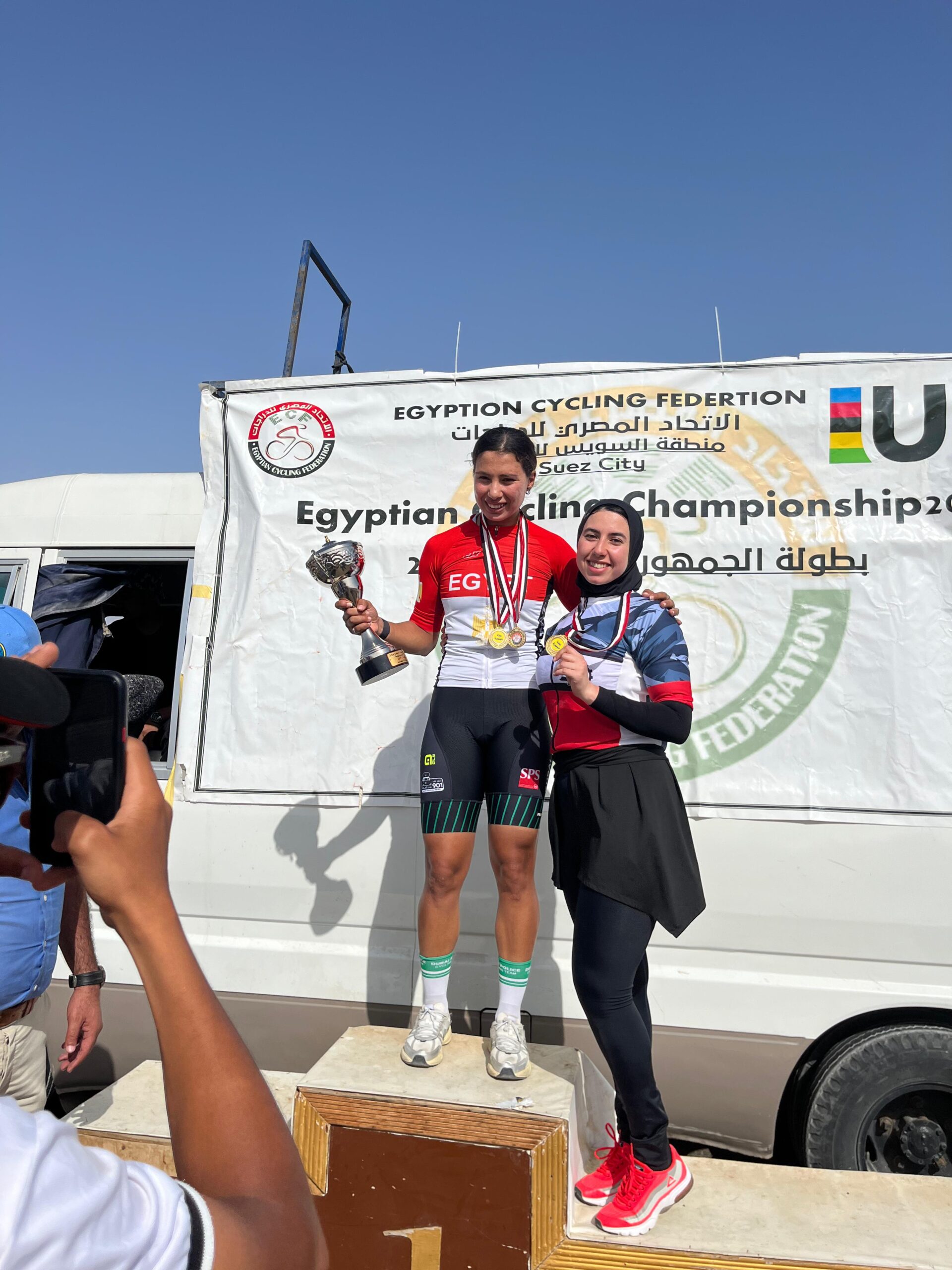 دعاء مجدي تحقق برونزيتين في بطولة الجمهورية للدراجات - kasnews - كاس نيوز