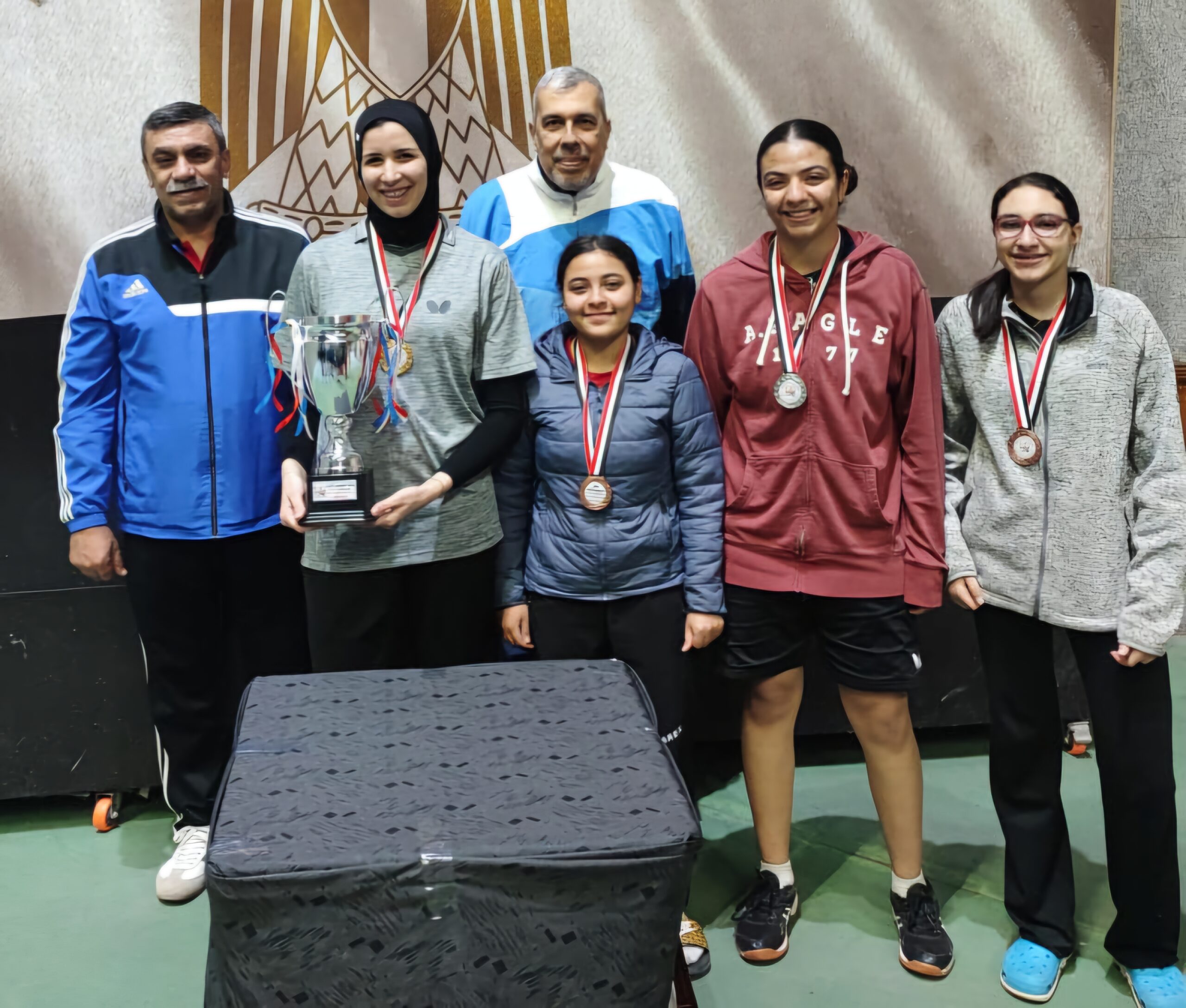 مريم يونس لاعبة الزمالك تتوج ببطولة الجمهورية لتنس الطاولة تحت 19 سنة - kasnews - كاس نيوز