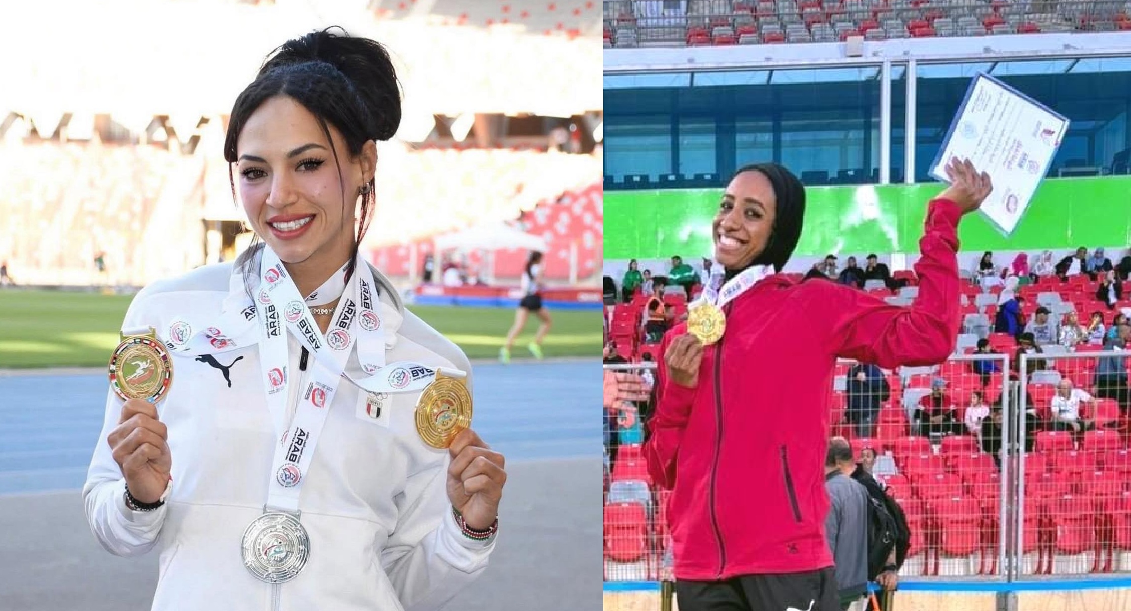 بقيادة بسنت وإسراء..17ميداليات حصيلة ألعاب القوى في البطولة العربية - kasnews - كاس نيوز