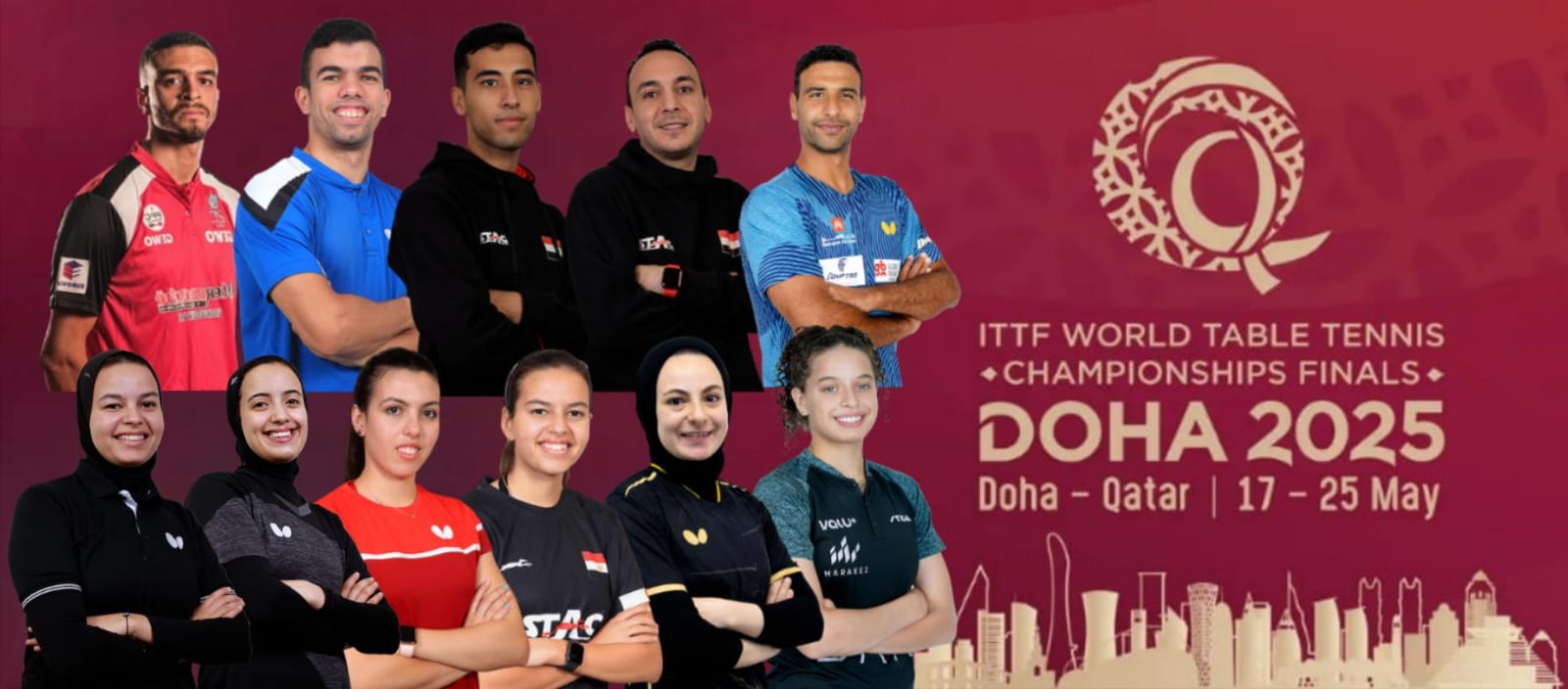 مواعيد مباريات منتخب مصر في بطولة العالم لتنس الطاولة بقطر - kasnews - كاس نيوز